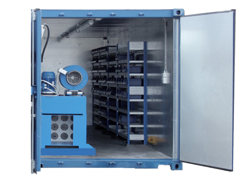 ON SITE HYDRAULIC HOSE CONTAINERS - Integrated Hose and Fittings